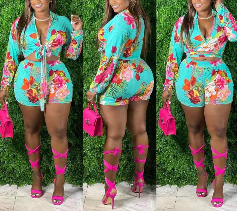 Hostoyo 2 Piece Outfits for Women Plus Size Lounge Sexy Shorts Sets Sweatsuits Tracksuit Bowknot Tie Front Crop Tops 2023 Vacation Casual Date Night