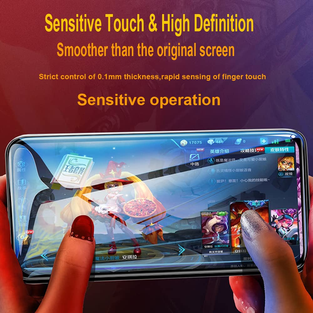 YiiLoxo Hydrogel Film Screen Protector Compatible with Sony Xperia 5 III XQ-BQ72 6.1 Inch. 3D Nano-Tech Hydrogel Protective Film [Not Glass][High Sensitivity][HD Clear][Fingerprint Support]