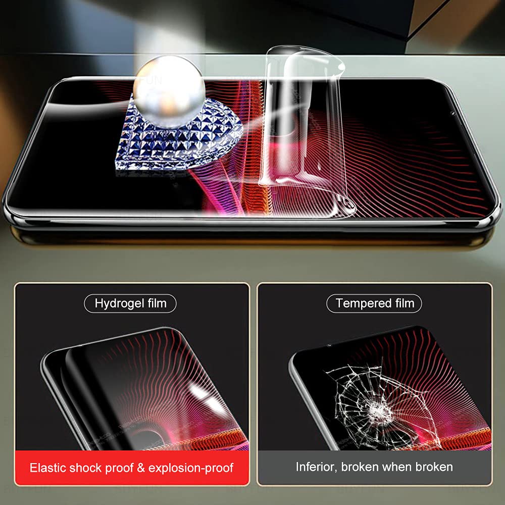 YiiLoxo Hydrogel Film Screen Protector Compatible with Sony Xperia 5 III XQ-BQ72 6.1 Inch. 3D Nano-Tech Hydrogel Protective Film [Not Glass][High Sensitivity][HD Clear][Fingerprint Support]