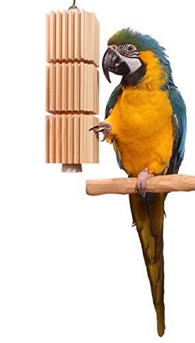 Parrot Tower - Grooved Hanging Stripes Bird Toy (Large)