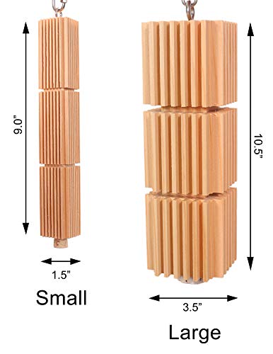 Parrot Tower - Grooved Hanging Stripes Bird Toy (Large)