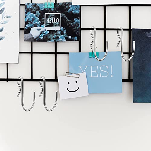 Funrous S Shaped Metal Hooks Clip, S Shaped Hooks Stainless Steel Metal Hangers, Suitable for Indoor and Outdoor, Bathroom, Kitchen Lights, Hanging Hooks for DIY Crafts, Key Chain, Silver (80 Pieces)