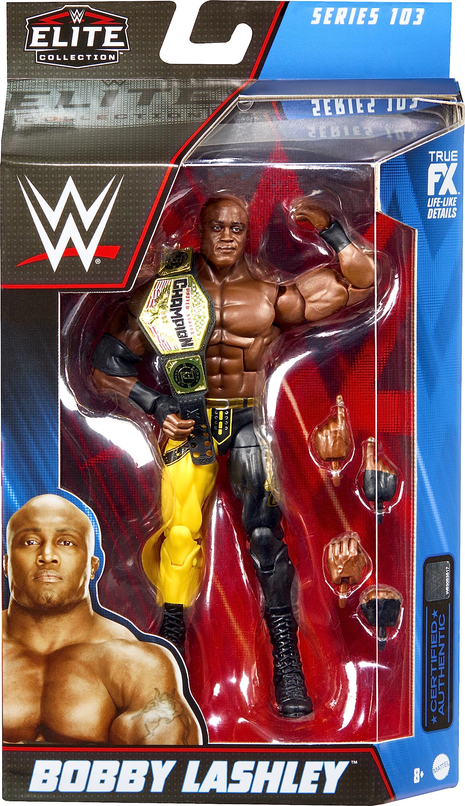 Mattel WWE Bobby Lashley Elite Collection Action Figure with Accessories, Articulation & Life-like Detail, 6-inch