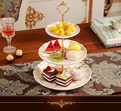 6 Sets Cake Tray Stand Handle, BetterJonny 3 Tier Cake Stand Fittings Hardware Holder for Wedding and Party Making Resin Cupcake Dessert Platter Stand