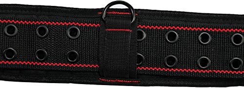 MELOTOUGH Padded Tool Belt with D ring for men construction Strong Durable Double Metal Roller Buckle,adjustable waist 28'-49 'thick confortable foam padding (XL)