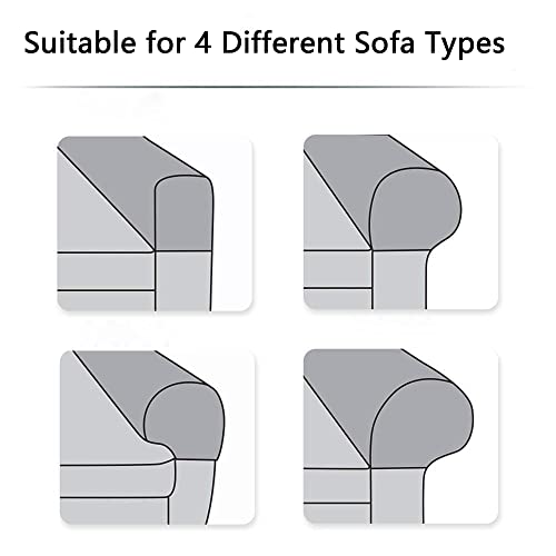 Kaket 2 PCS Arm Rest Covers Sofa, Chair Arm Protectors Stretch, Sofa Armchair Couch for Sofa, Armchair, Couches, Recliner (Light Green)