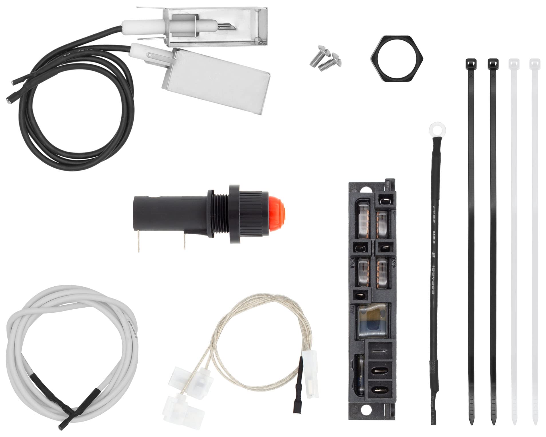 DELSbbq 42322 Grill Igniter Kit for Weber Summit Silver B - 4 Burner Gas Grills, Comes with Module, Wires, Output Spark Generator, Push Button, Mounting Screws