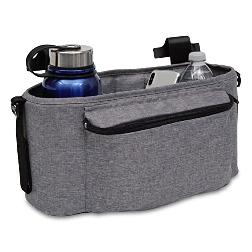 Jeep Parent Organizer for Wrangler Stroller Wagon by Delta Children (Works with Jeep Wrangler Stroller Wagon #60001), Grey