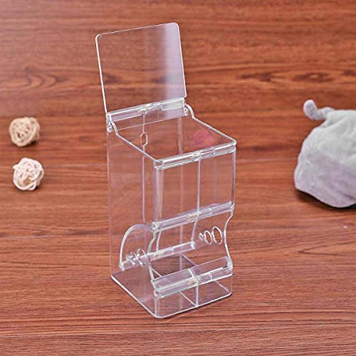 Qielie Hamster Feeder,Automatic Food Dispenser Plastic Bowl,Suitable for Feeding Hamsters, Guinea Pigs, Pigeons, Parrots, Hedgehog,and Other Small Animals (400ml)