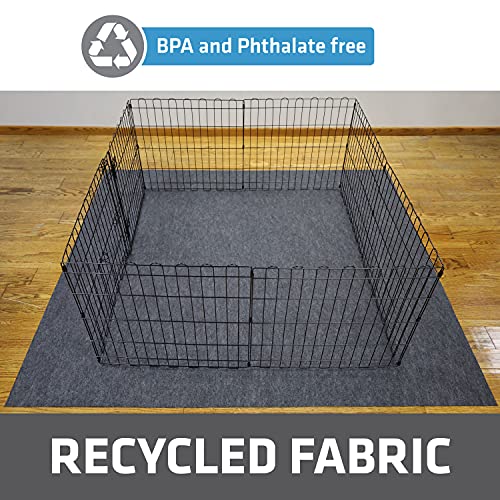 Drymate Dog Playpen Mat, Absorbent, Waterproof, Non-Slip, Machine Washable, XL Size (60β x 74β), Reusable Puppy Pad for Training, Whelping, Housebreaking, Incontinence, and Crate/Kennel (USA Made)