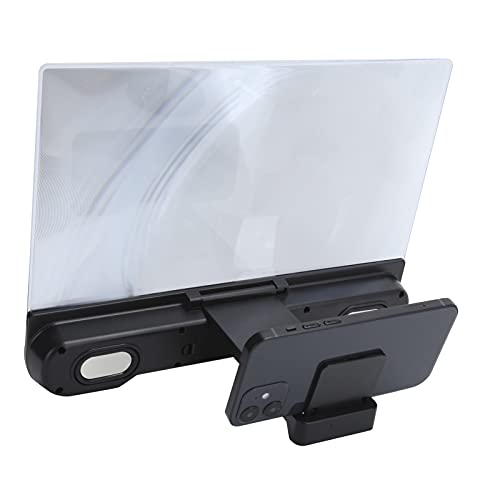14" Screen Magnifier, HD Mobile Phone Magnifier with Bluetooth Speaker, Smartphone Screen Projector for Movies Videos and Gaming