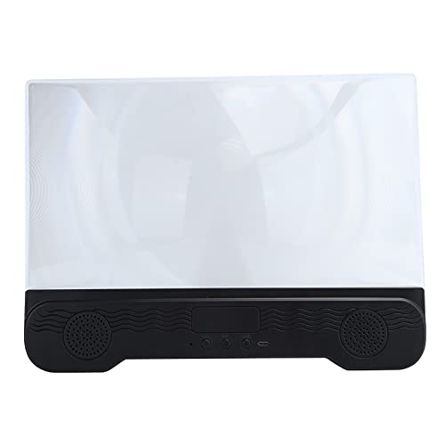 14" Screen Magnifier, HD Mobile Phone Magnifier with Bluetooth Speaker, Smartphone Screen Projector for Movies Videos and Gaming
