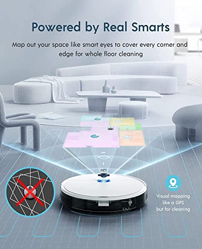 Yeedi vac Station Robot Vacuum and Mop,Self Emptying 3 in1,3000Pa Suction, 200Mins Runtime with Clean Schedule,Smart Mapping and Carpest Detection,Virtual Boundary
