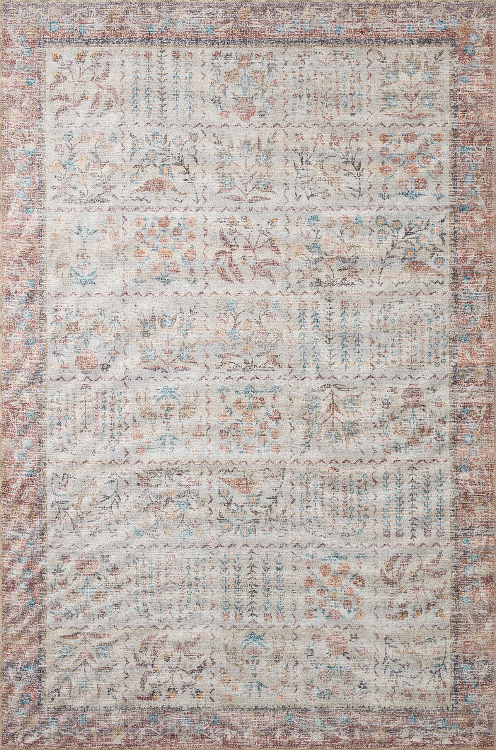 Loloi Rifle Paper Co. Maison Collection MAO-08 Cream 2'-6" x 12'-0", .19" Pile Height, Runner Rug