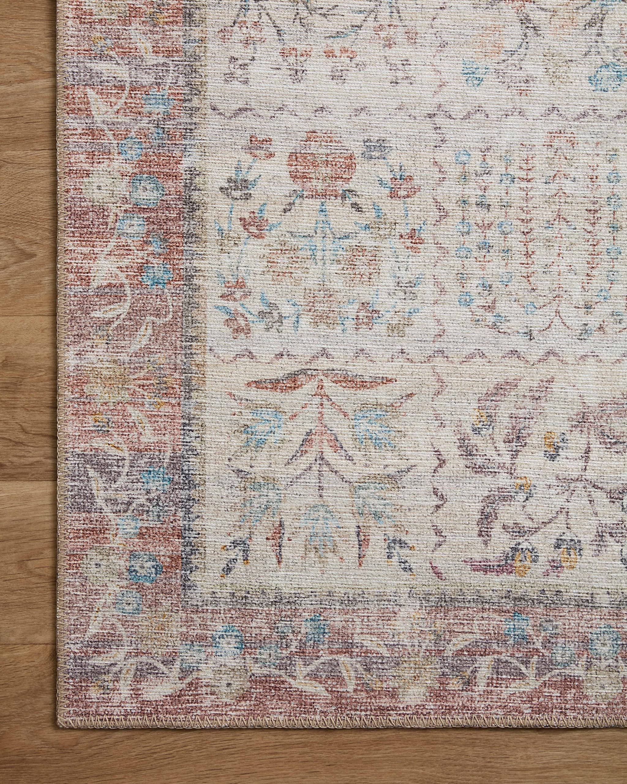 Loloi Rifle Paper Co. Maison Collection MAO-08 Cream 2'-6" x 12'-0", .19" Pile Height, Runner Rug