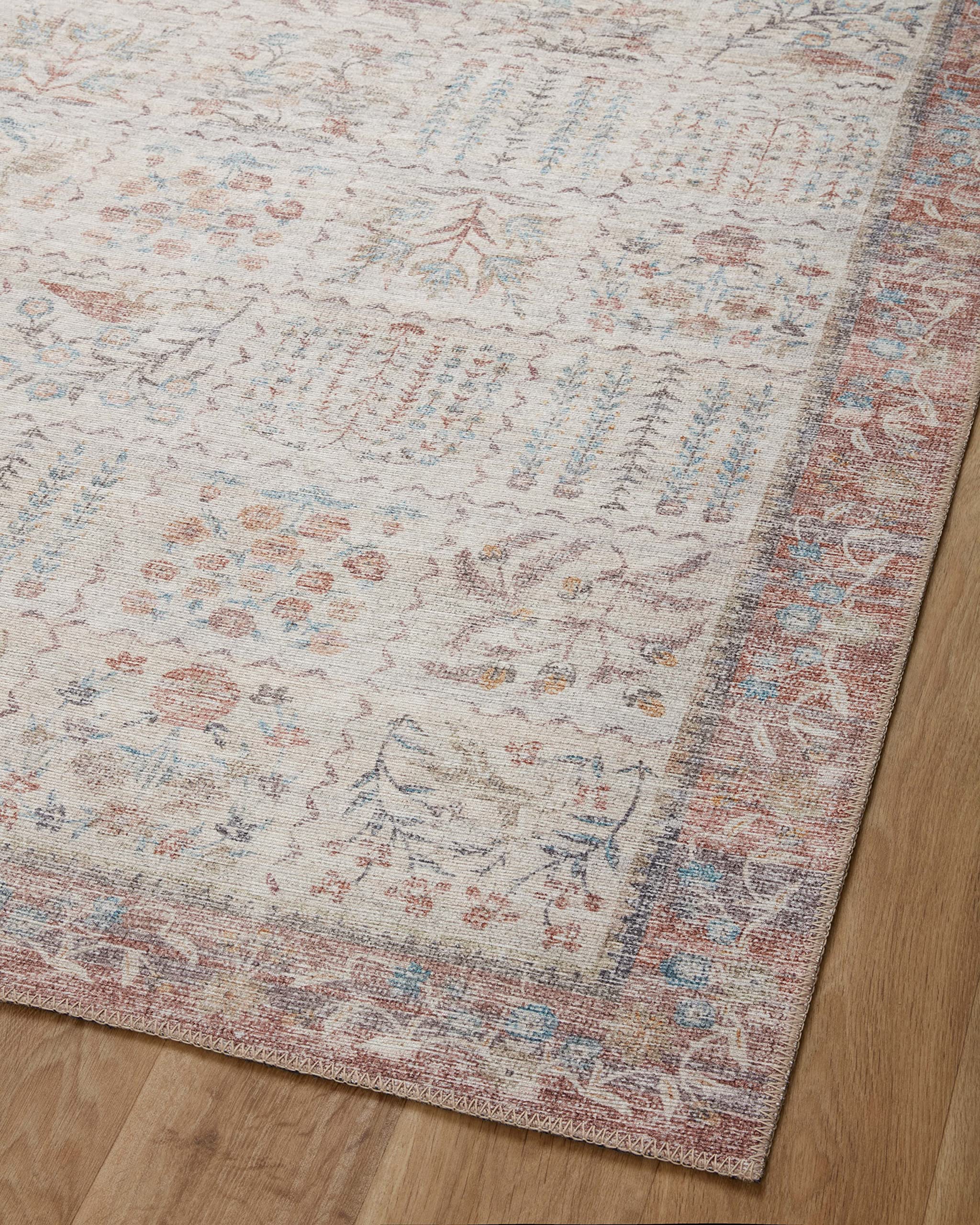 Loloi Rifle Paper Co. Maison Collection MAO-08 Cream 2'-6" x 12'-0", .19" Pile Height, Runner Rug