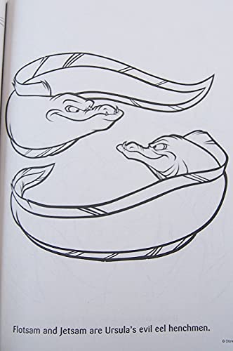 Colortivity The Little Mermaid Ariel Themed Coloring and Activity Book with Bonus Cutout Door Hanger on Back - 80 Pages