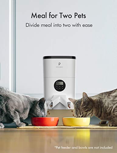 PETLIBRO Two-Way Pet Meal Splitter, Multiple Cat Feeder Accessories for Two Cats or Dogs, Same Time Feeding Food Dispenser Suitable for Automatic Cat Feeder Model PLAF001, PLAF101,PLAF002