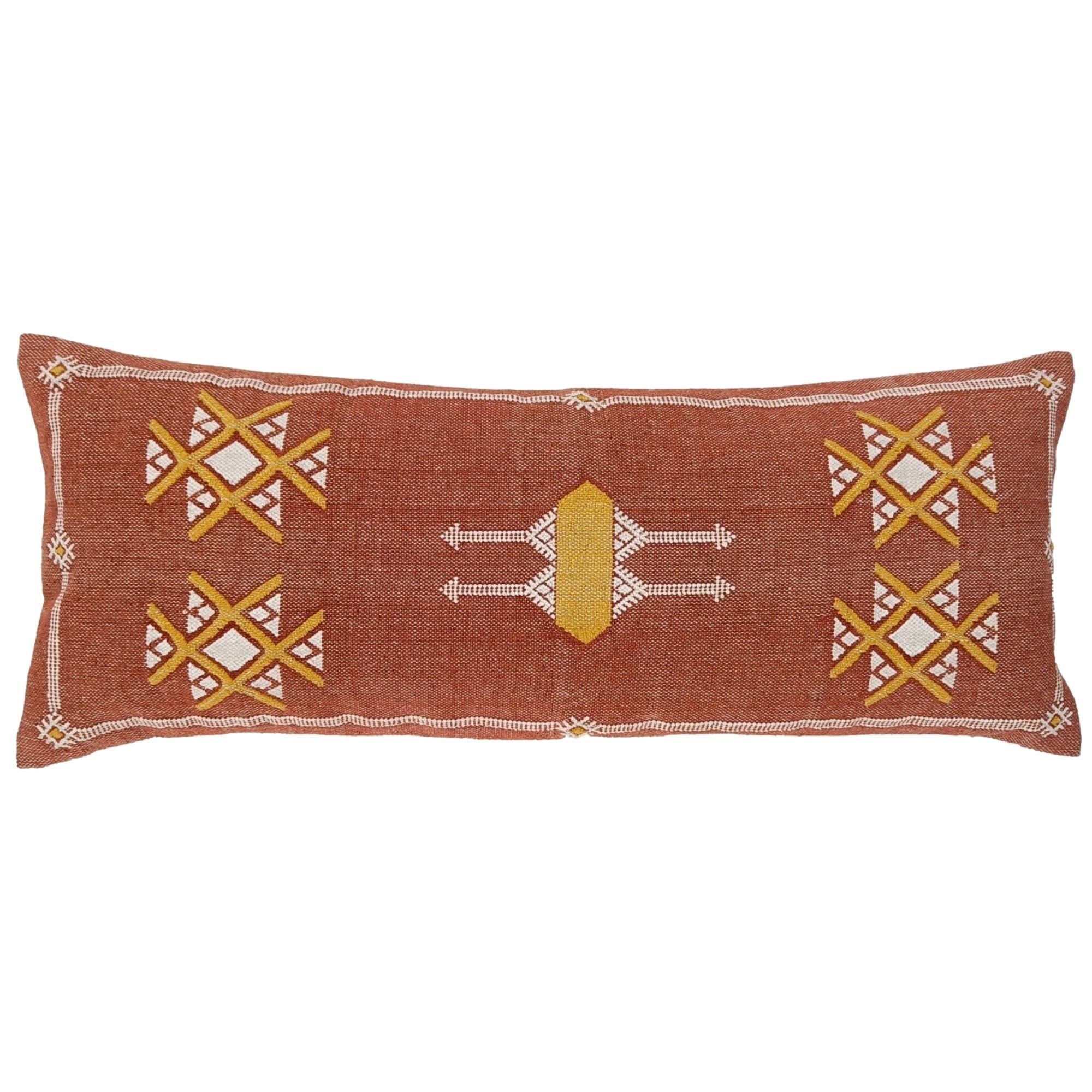 Trade Star Decorative 14x36 Sabra Kilim Lumbar Pillow Cover Hand Crafted Authentic Cushion Cover Long Cushion Case for Bedroom Fall Decor Cushion Cover (Pattern - 2)
