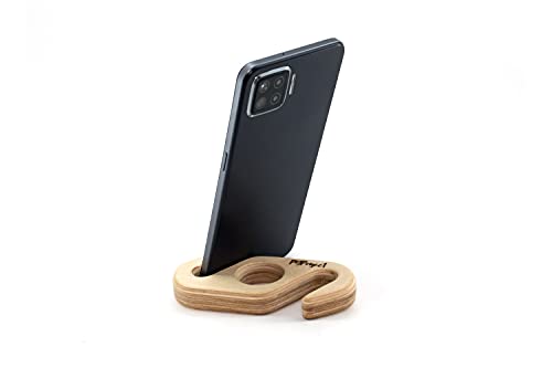 Wooden Portable Holder Desktop Cell Phone Stander Creative Accessory (Nature Wood)