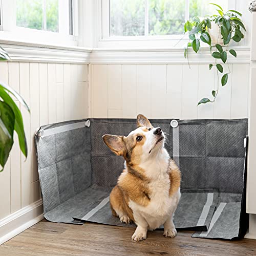 MYMOON HOME Pee PAD Holder (Pack of 2) β Works with Any Type of Wee Wee Pads for Easy cleanup of Marking and Leg Lifting Dogs. (White)