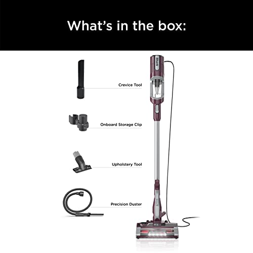 Shark HZ702 Ultralight PetPro Corded Stick Vacuum with PowerFins HairPro Odor Neutralizer Technology, Wine Purple