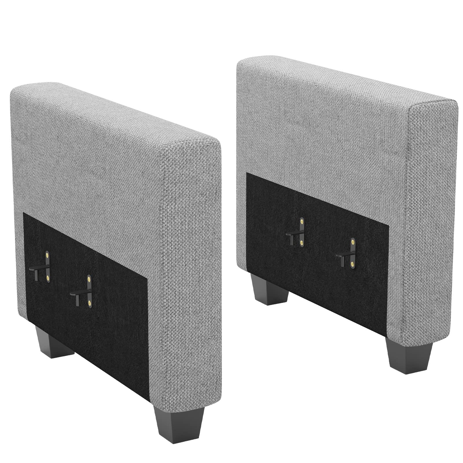 Belffin Armrest Module for Modular Sectional Sofa Couch Side Armrest for Sectional Modular Sofa Fabric Light Grey