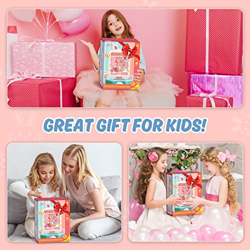 Skirfy Claw Vending Machine - Mini Arcade Game for Kids Ages 6-10, with Lights & Watch - Trendy Birthday Gift for Girls