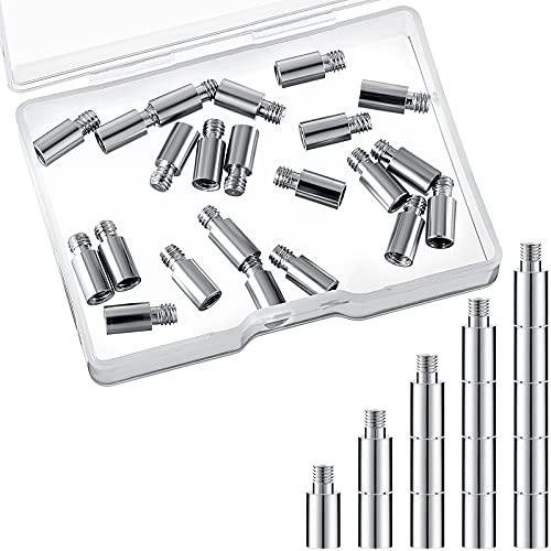 40 Pieces Album-Scrapbook Extension Posts 12 x 5 mm Extension Screws Album Extension Post Replacements Compatible with Pioneer Photo Albums, Post-Bound Refillable Photo Album