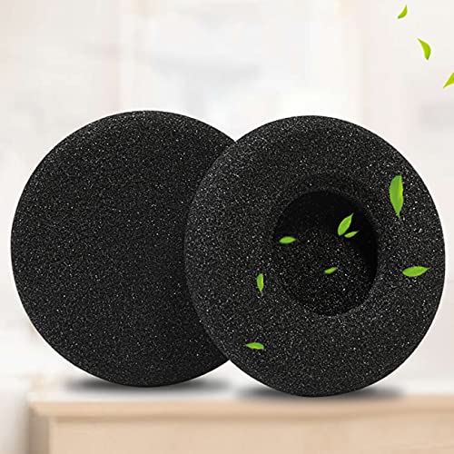 [10 Packs] Foam Ear Cushion Cover,2.3inch/60mm Foam Earpads Ear Pad Cushion Cover,Universal Replacement Durable Lightweight Black Windshield Headphones Noise Prevention Ear Cap Ear Pad Cover Black