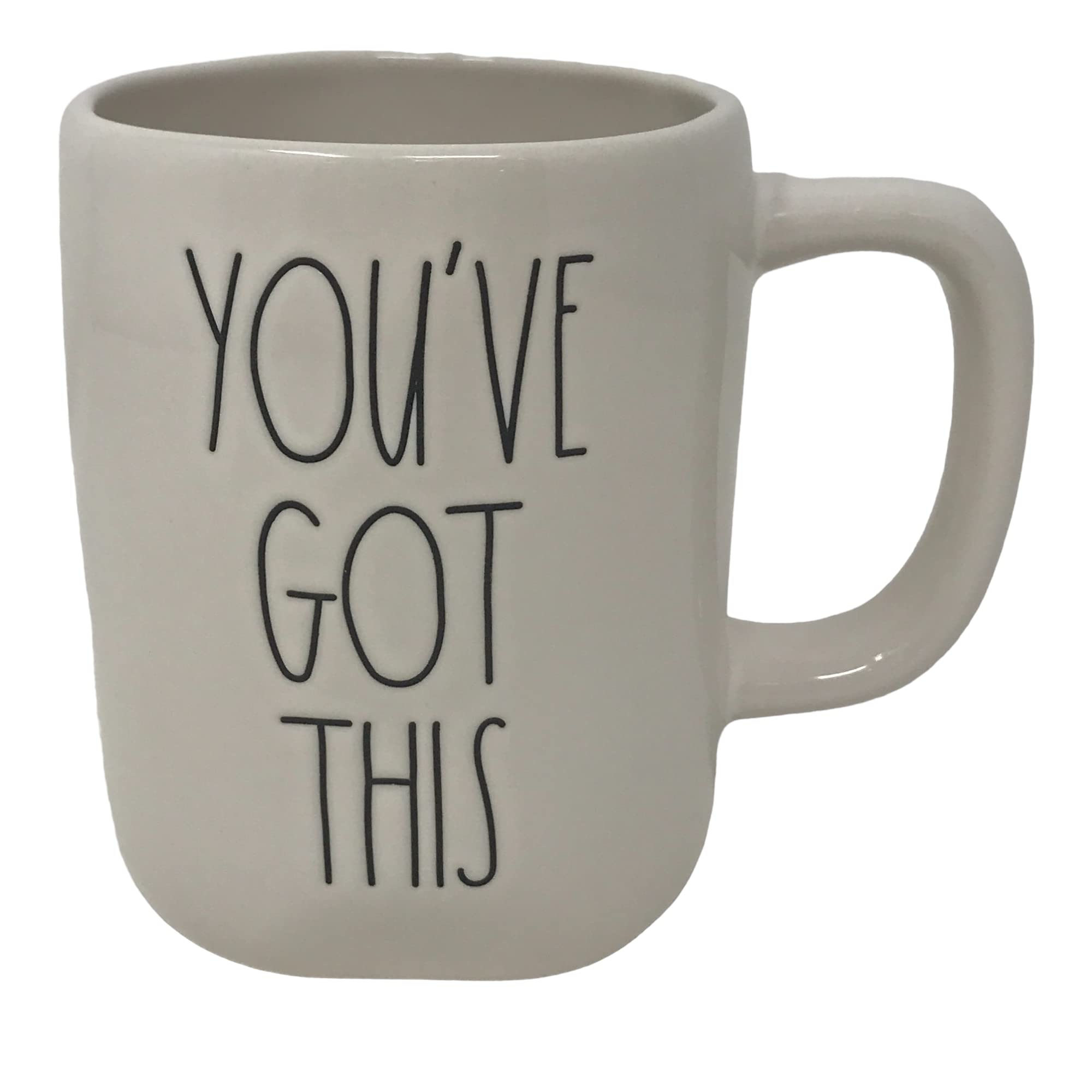 Rae Dunn Ceramic Coffee/Tea Mugs (You've Got This/White Gloss)