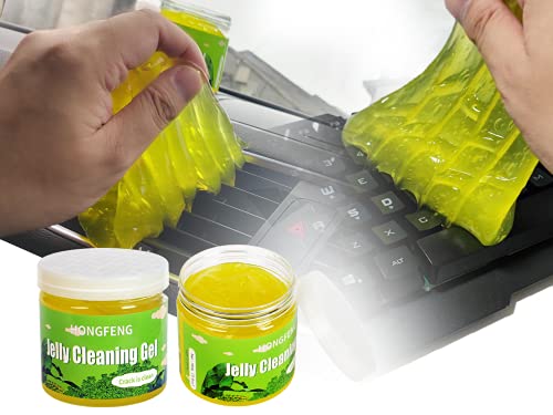 HonenF Jelly Cleaning Gel,Universal Cleaning Gel for Car and Keyboard,Car Cleaning Putty,Cleaning Gel for Car Detailing,Dust Cleaning Gel for Car,Car Interior Cleaner,Car Vent Cleaner