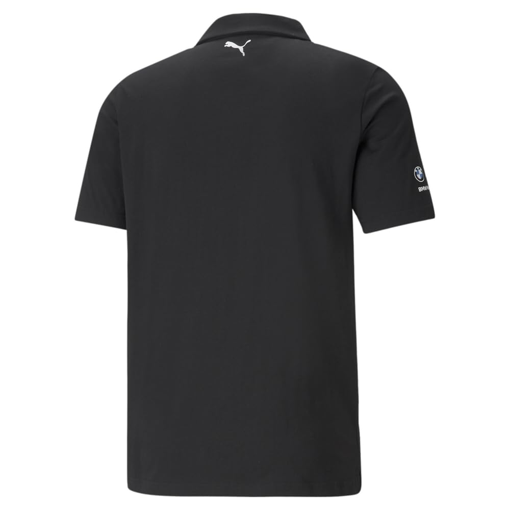 Puma Mens BMW MMS Graphic Short Sleeve Shirt Athletic Casual - Black - Size M