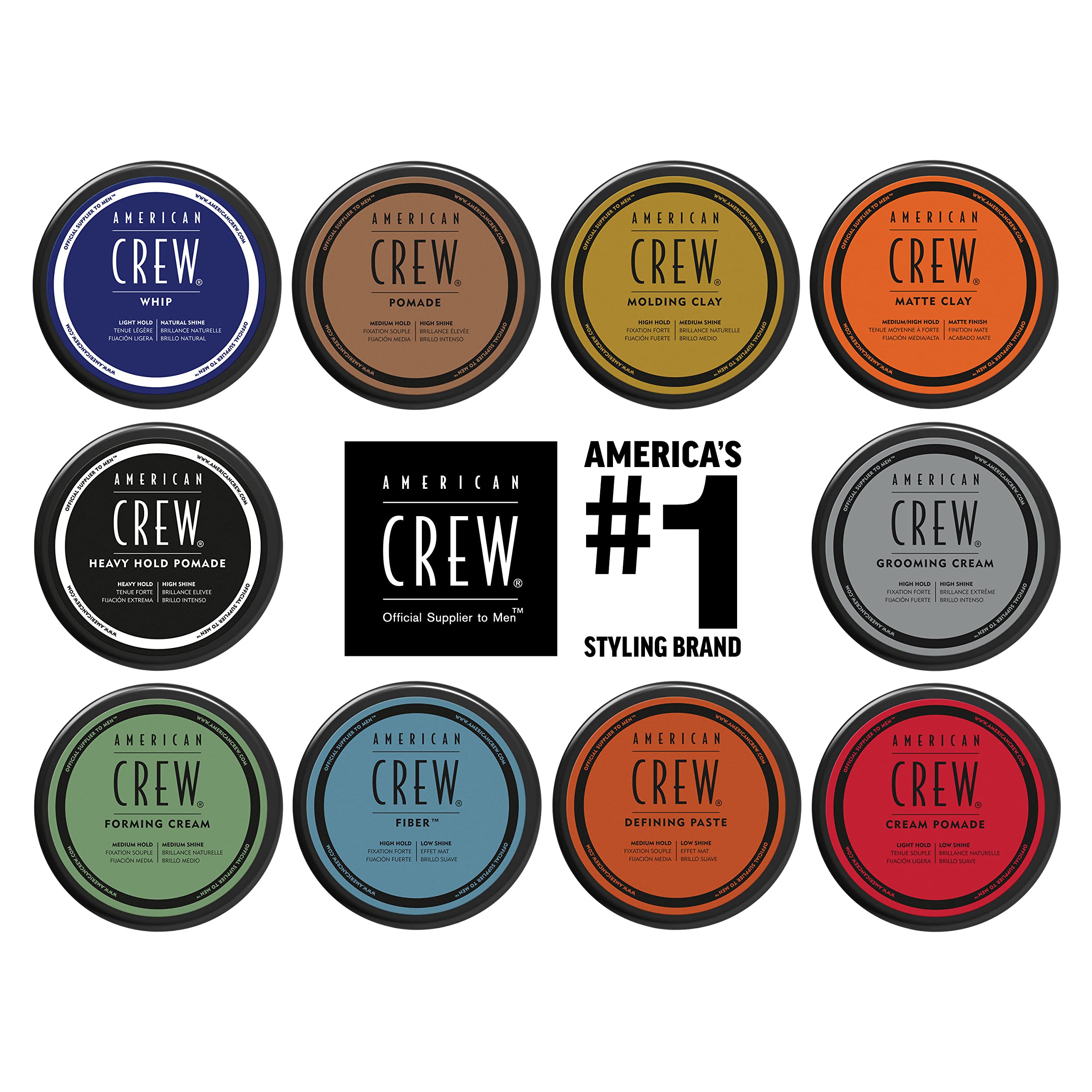 American Crew Men's Hair Cream Pomade, Like Styling Gel with Light Hold & Low Shine, 3 oz