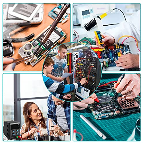 DC Power Supply Variable 3 Digital(35V 5A) CC/CV Mode Single-Output 110V with Alligator to Banana Test Lead,Test Hook Clips, Tweezers for for DIY Electronics Testing, Repairing& Researching