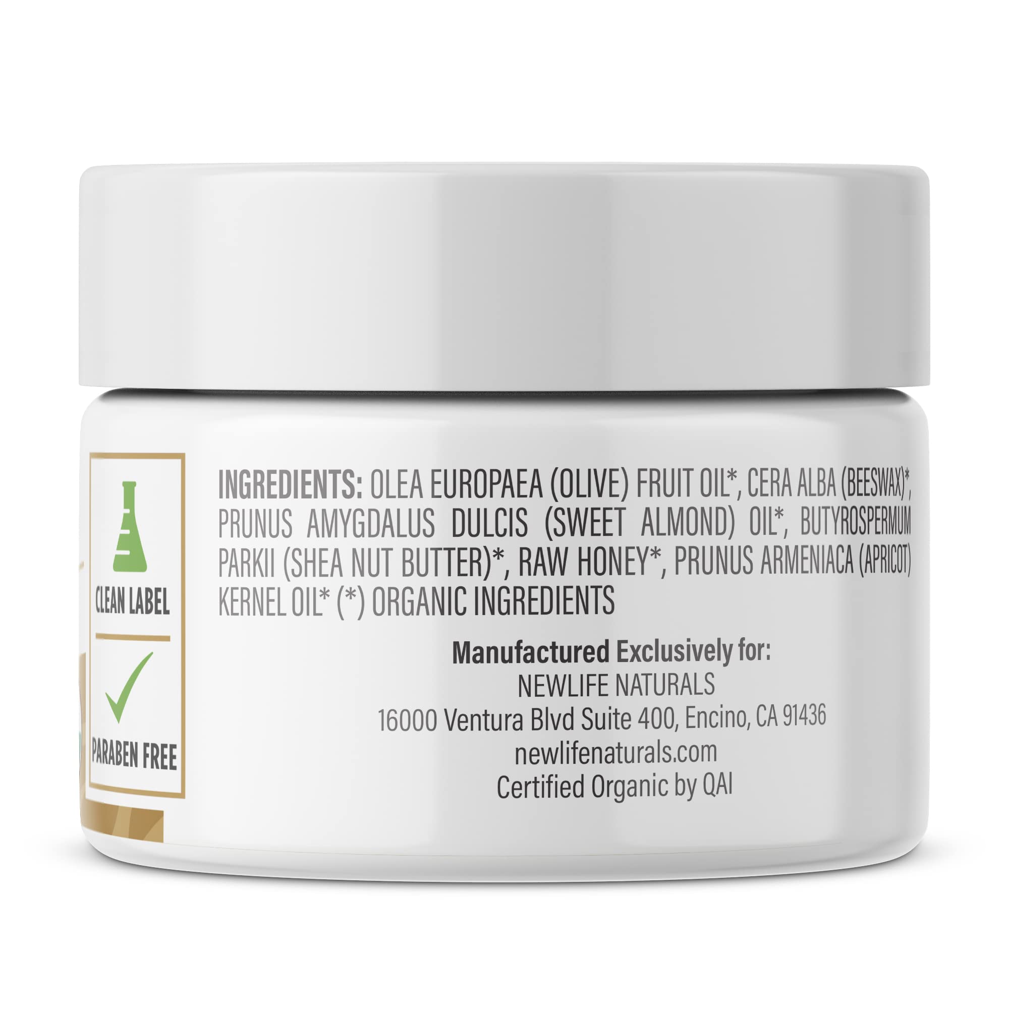 NewLife Naturals Certified Organic Vulva Cream - Menopause Support, Itching Relief, Vaginal Moisturizer & Dryness Solution | All Natural Estrogen Free Intimate Feminine Care - 2 Oz - Made in USA