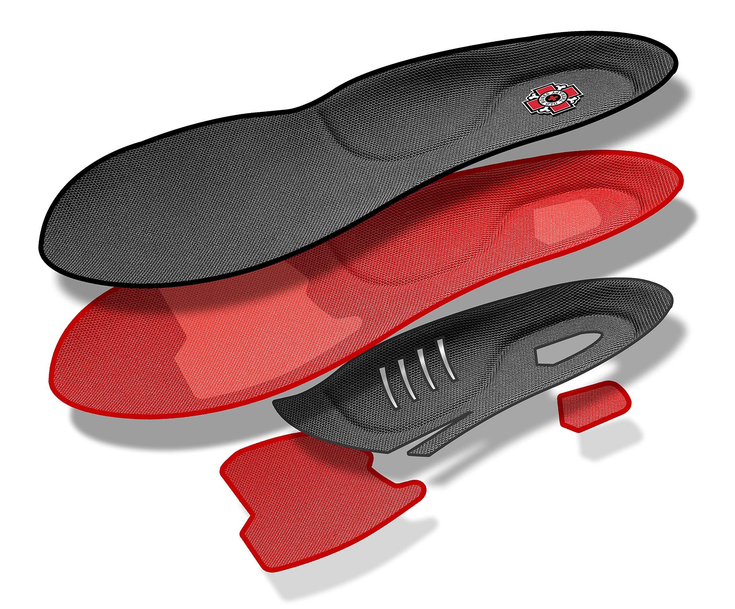 Old Bones Therapy Shock Absorbing Foot Insoles - Impact Protection, Arch Support and Improved Stability - Orthotic Insoles for Skateboarding, BMX, Motocross, Snowboarding and Ruling at Life (XXL)