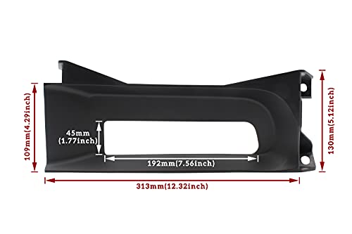 KEWISAUTO Front Driver Passenger Tow Hooks Bezel Bracket for Ram 1500 13-18, Left Right Tow Hook Bezel Set for Dodge Ram 1500 2013 2014 2015 2016 2017 2018 Accessories (2PCS, Replace #68196982AA)