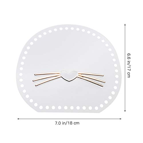 EXCEART Acrylic Bag Weaving Board with Cats Whisker Round Clear Front Back Panel Board Shaper for DIY Knitting Crochet Bag Handbag Purse Summer Bag Women Bags Handmade DIY Accessories