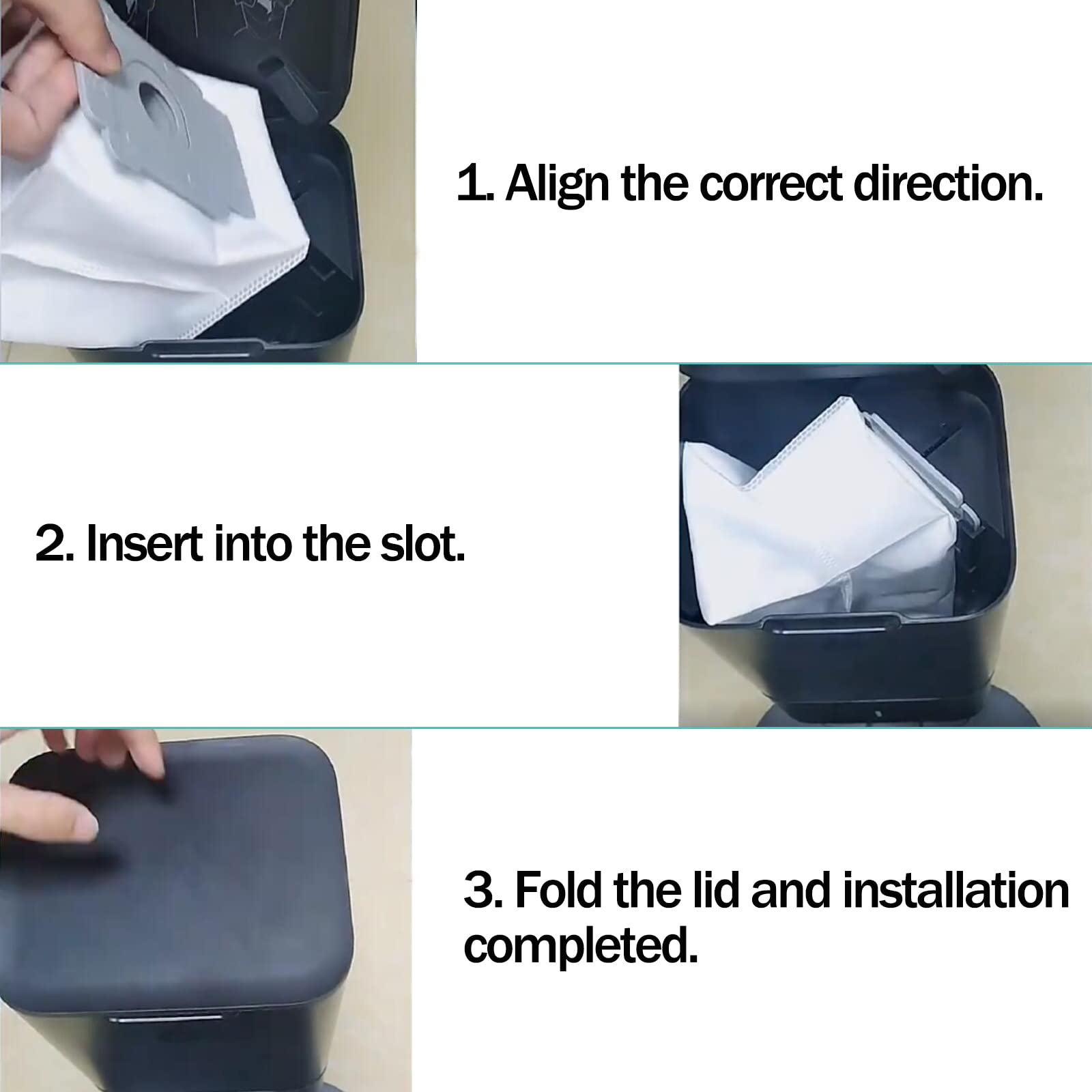 12 Packs Vacuum Bags for iRobot Roomba i3, i3+, i4, i4+, i6, i6+ i7, i7+, i7Plus, i8, i8+, j7, j7+, s9, s9+, s9Plus, i and s Series Clean Base Automatic Dirt Disposal Bags