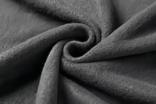 SeaBeauty Cozy Fleece Blanket Bulk-(Pack of 6) Comfortable Fleece Throw Blanket Suitable for Home Bed Sofa Office Camping and Pet-Friendly Warm and Breathable Black, Pack of 6-50 x 60 Inch