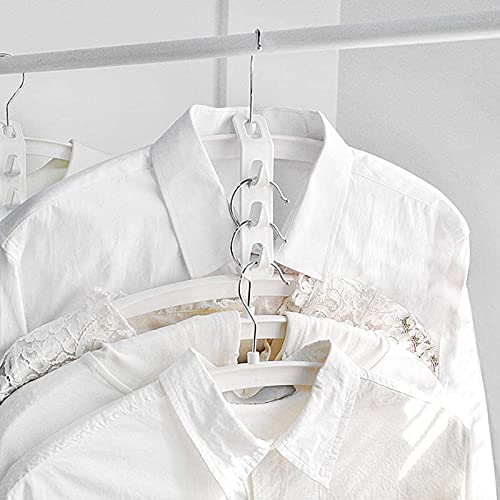 Ismeally Multi-Function Cascading Clothes Hanger Hooks Multi-Layer Cabinet Clothes Connection Folding Storage Clothes Rack Hanger Organizer for Closet Organizer (16Pcs)