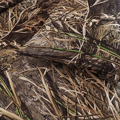 VISI-ONE Microfiber Shadow Grass Habitat King Sheet Set Lightweight Camouflage Sheet Set with Pillow Case - Soft and Cozy 4 Piece Bed Sheet Set with 13 Inch Deep Pocket - (78 x 80 Inches)