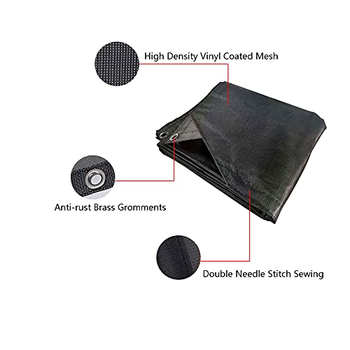 Shoppingsoon RV Awning Side Sun Shade 9β x 7β Screen Kit Compatible with Dometic Camping Trailer Canopy Black Mesh Screen UV Blocker
