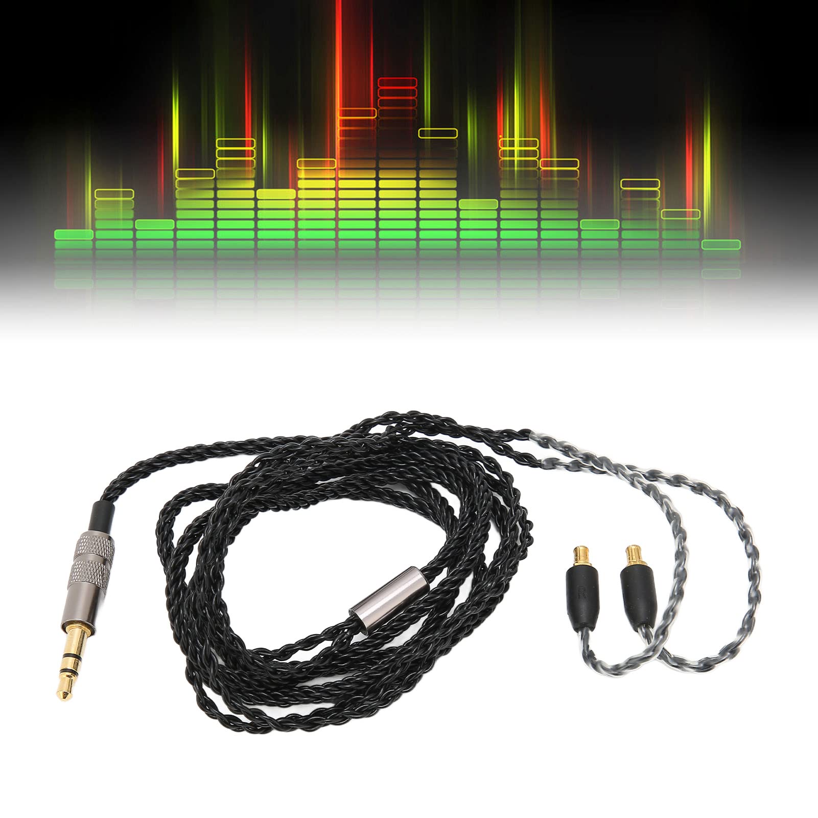 Sanpyl Headphone Cable Replacement, 130cm/51.2in Length 3.5mm Plug 18 Core Oxygen Free Copper, Earphone Cable for ATH CKS1100 E40 E50 E70 LS200 LS300