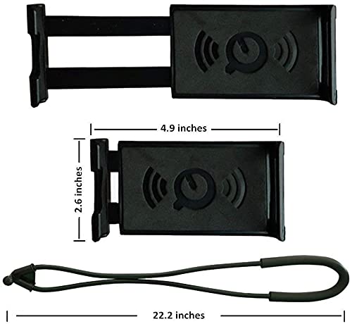 Lazy Cell Phone Mount Hanging on Neck, Hsxxf 360 Rotating Neck Holder DIY Flexible Mount Stand Multiple Functions Flexible Lazy Bracket for Phone (Black)