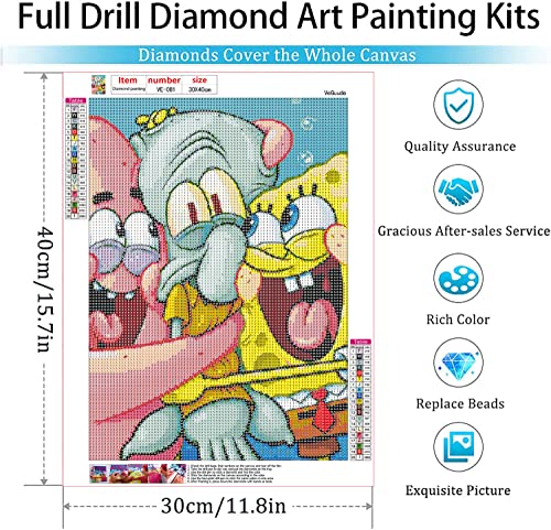 GemZono Diamond Painting Kits for Adults DIY 5D Diamond Art Paint with Round Diamonds Dots for Home Wall Decor Gifts(12x16inch/30×40cm)