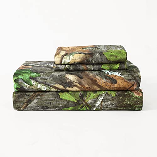 VISI-ONE Microfiber Obsession NWTF 4 PC Camo Bedding Set - Lightweight Camouflage Sheets with Pillow Cases β Rustic & Hunting Bed Sheet Set with Deep Pocket Fitted Sheet - Full