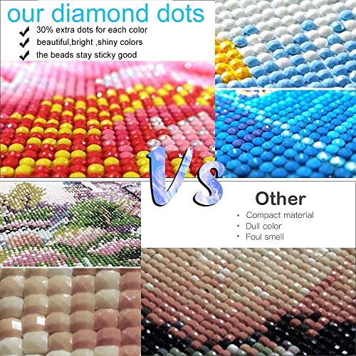 GemZono Diamond Painting Kits for Adults DIY 5D Diamond Art Paint with Round Diamonds Dots for Home Wall Decor Gifts(12x16inch/30×40cm)