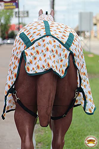 HILASON 78 Inches Horse Fly Sheet Ultra Violet Rays Protect Mesh Bug Mosquito Summer Spring | Fly Sheet | Horse Turnout Sheet | Fly Sheet for Horses | Bug and Mosquito Protection | Fly Sheet for Horse